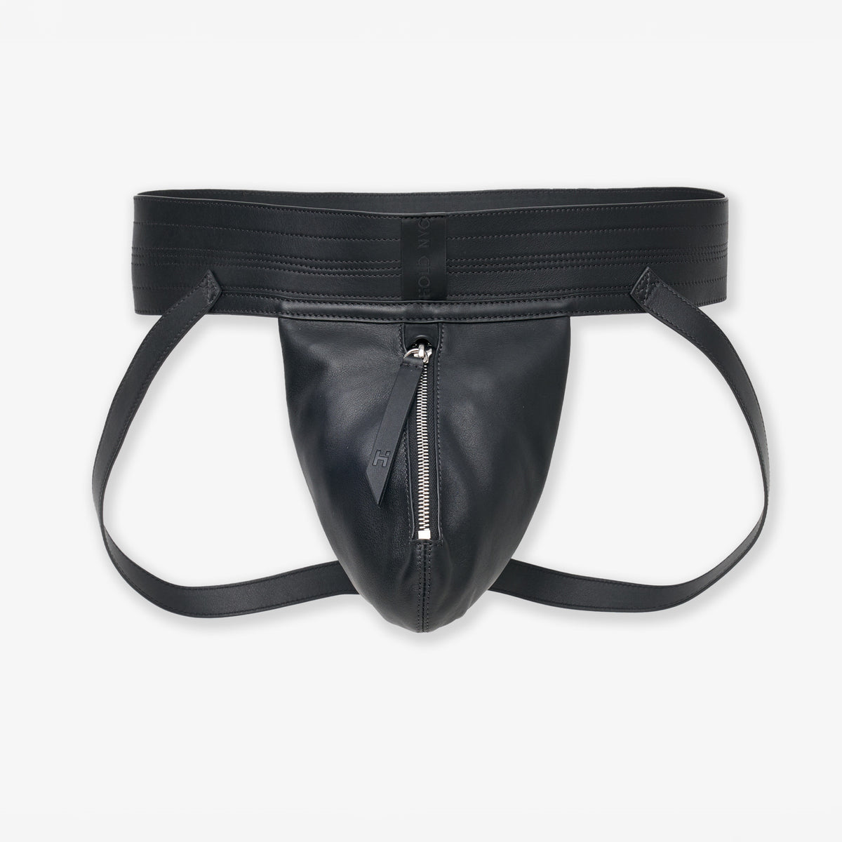 Jock Bag in Calfskin – Black | HOLD NYC